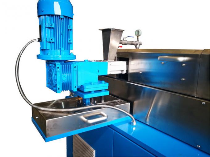 Small Scale Extrusion Machine , 50kg / H Dual Screw Extruder With Side ...